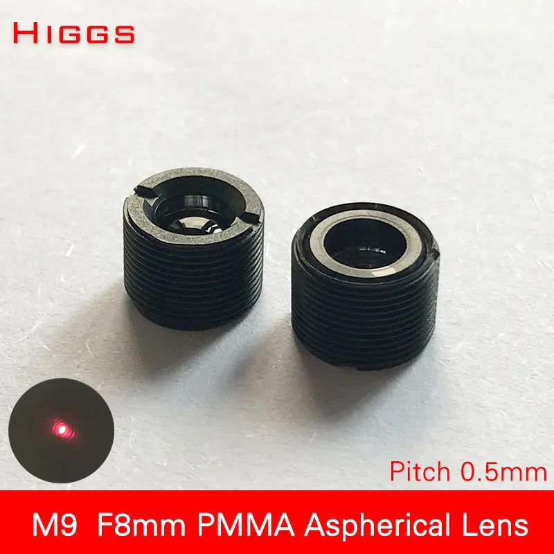 High quality M9 pitch 0.5mm focus length 8mm Acrylic PMMA aspherical ...