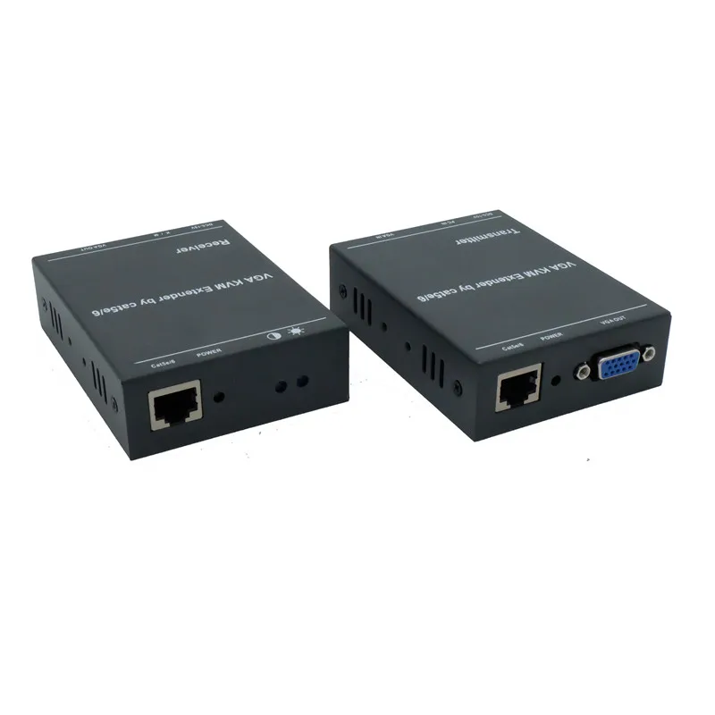 Extensor de rede ip, 200m, vga via cat5e cat/6 1080p, extensor over tcp ...