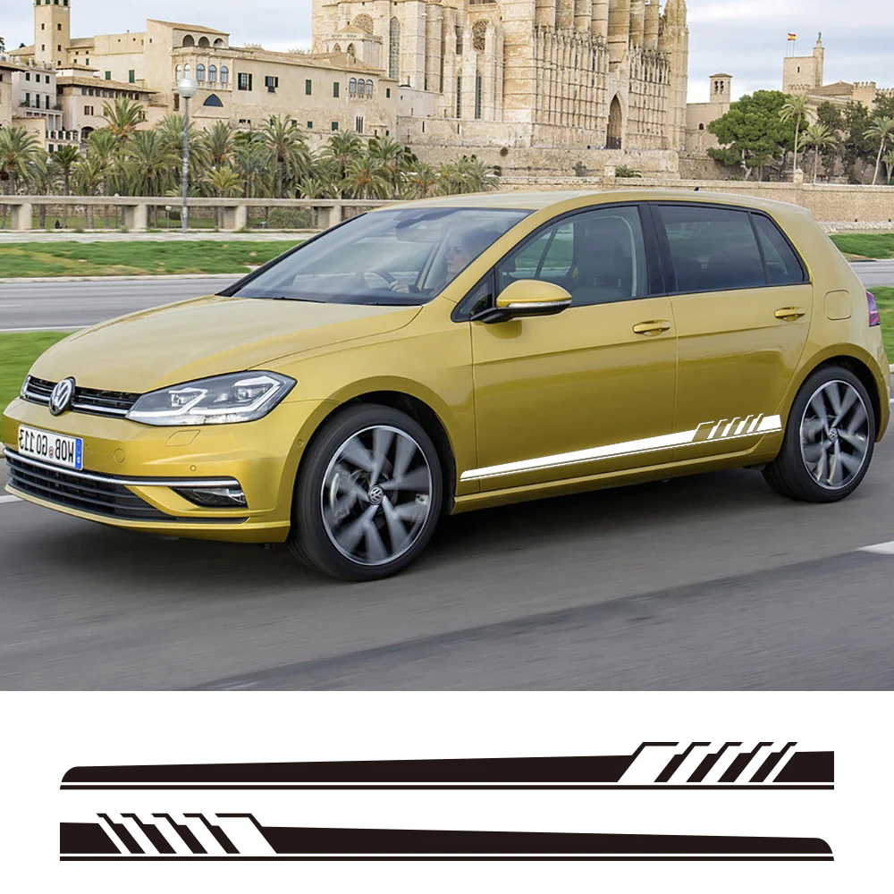 Car Stickers Door Side Film Vinyl Wrap Arrow Decals For Volkswagen VW ...