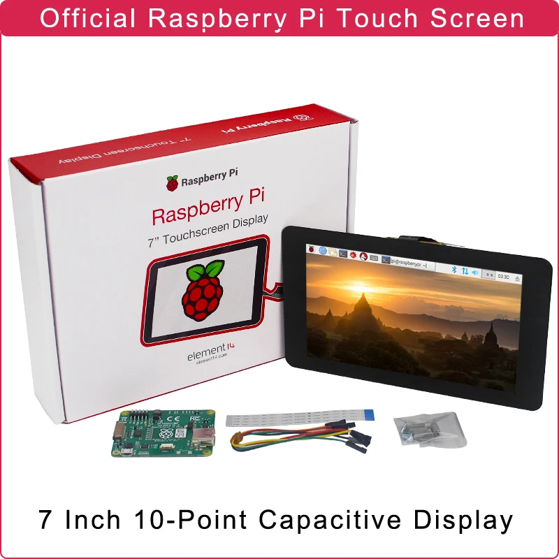 Official Raspberry Pi 4 Touch Screen 7 Inch Tft Lcd Capacitive Shield ...