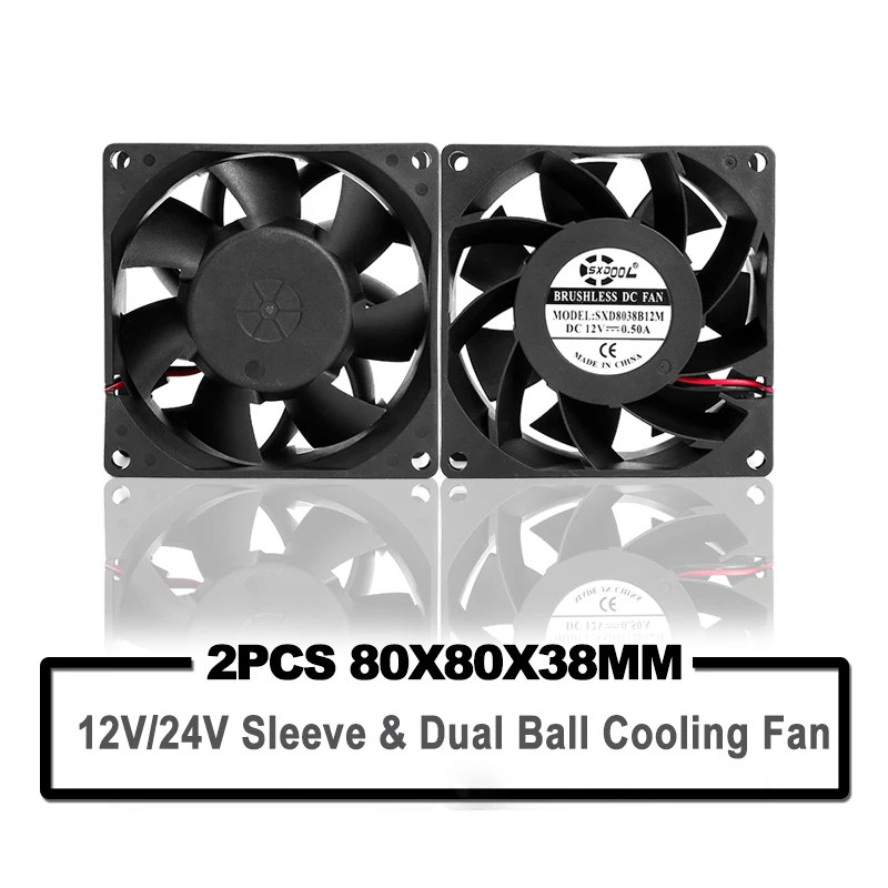 12v Cooling Fan 80mm Powerful | 80mm Server Cooling Fan | 12v 80mm ...