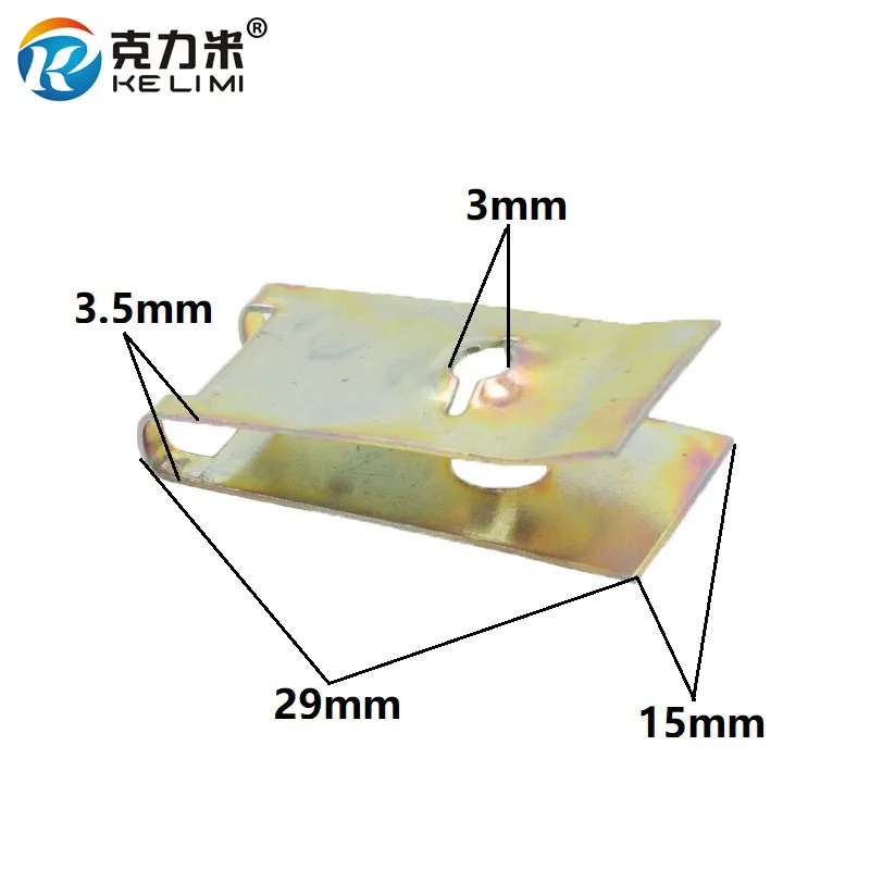 100 PCS Self Tapping Screws U Type Gasket Clips Retainer 3mm Hole Metal ...