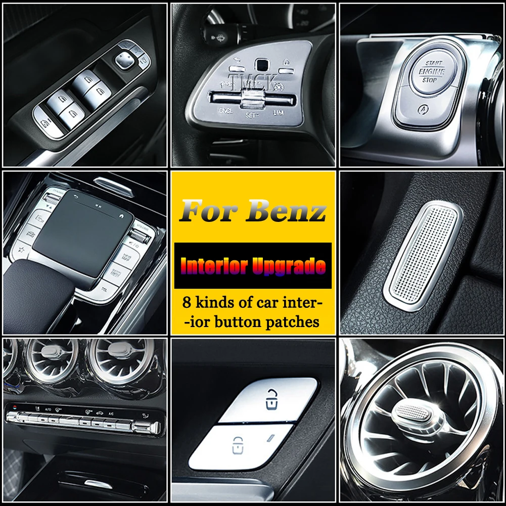 Car Center Console Armrest Box Switch Trim Cover For Mercedes Benz AMG ...