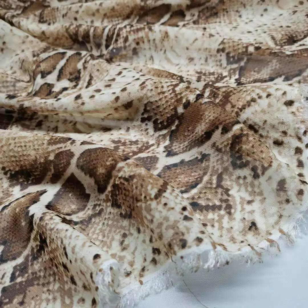 On-Sale-Snake-Skin-Pattern-Chiffon-Fabric-for-Sewing-Dress-Scarf-Ribbon ...