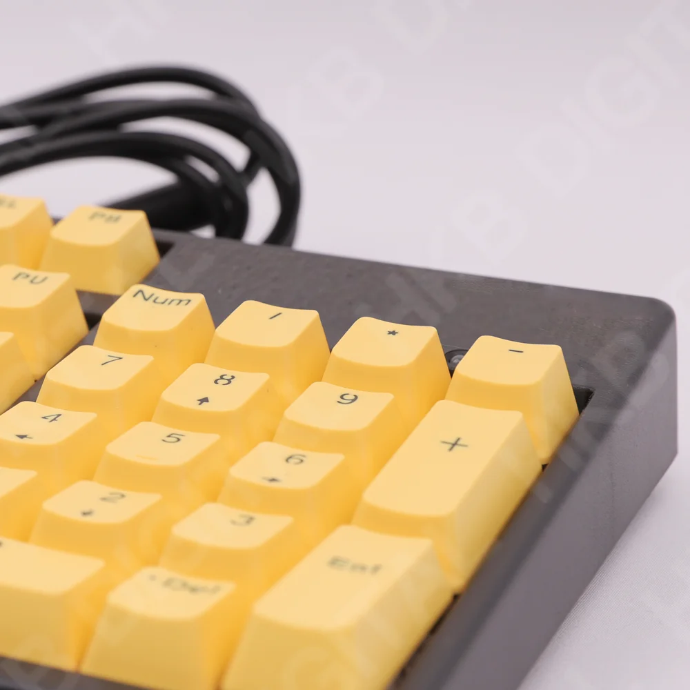 Generic Yellow Mechanical Keyboard Keycaps OEM Profile Height 104 ...