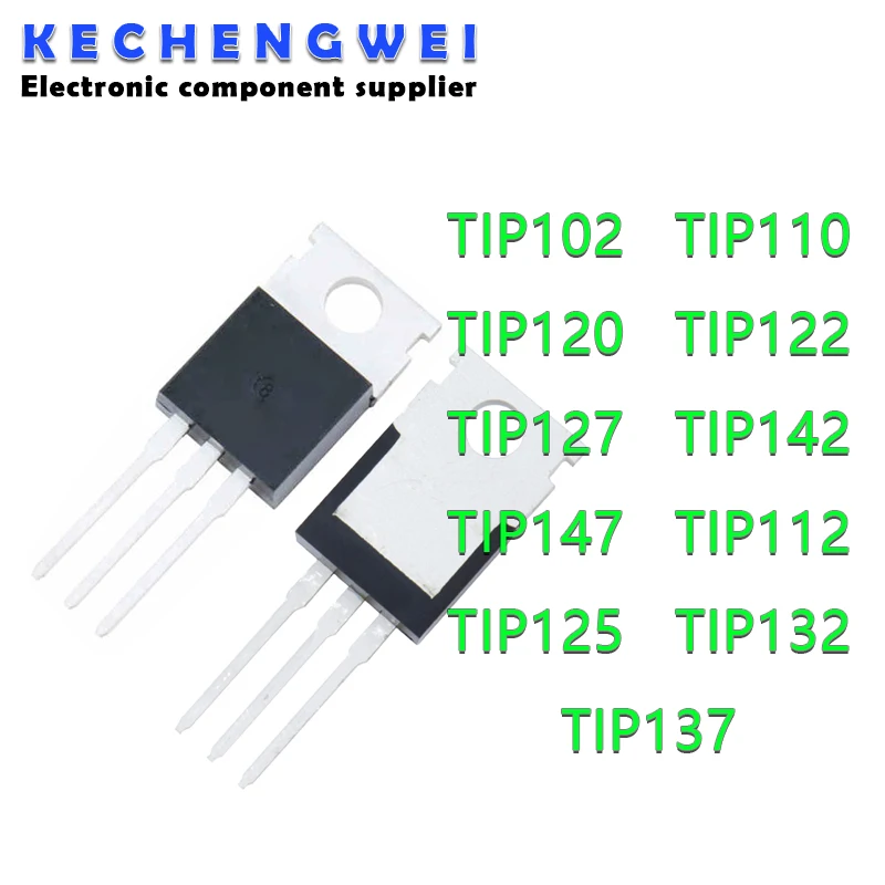 10PCS-TIP102-TIP120-TIP122-TIP127-TIP142-TIP147-Transistor-TIP142T ...