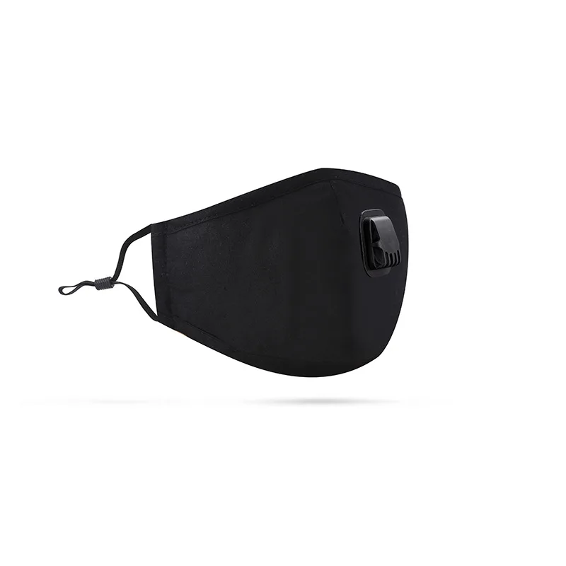PM2.5 Filter Face Mask Washable Mouth Masks With Breathing Valve ...