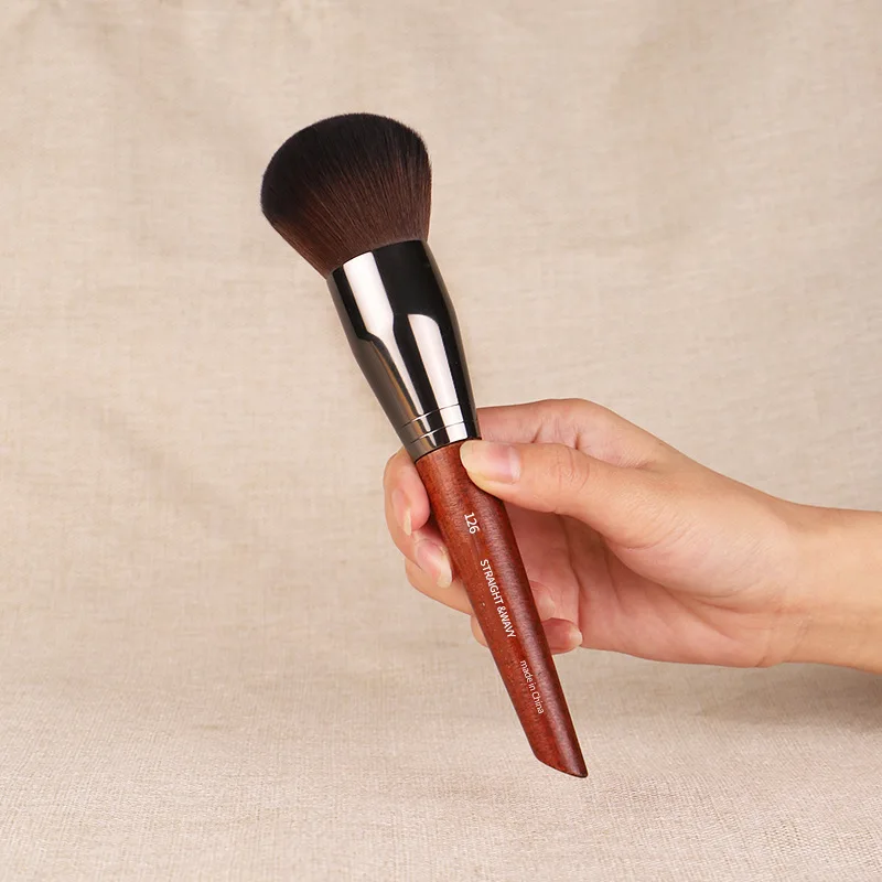 Medium Powder Brush 126 - Soft Domed Powder Bronzer Finish Makeup Brush ...