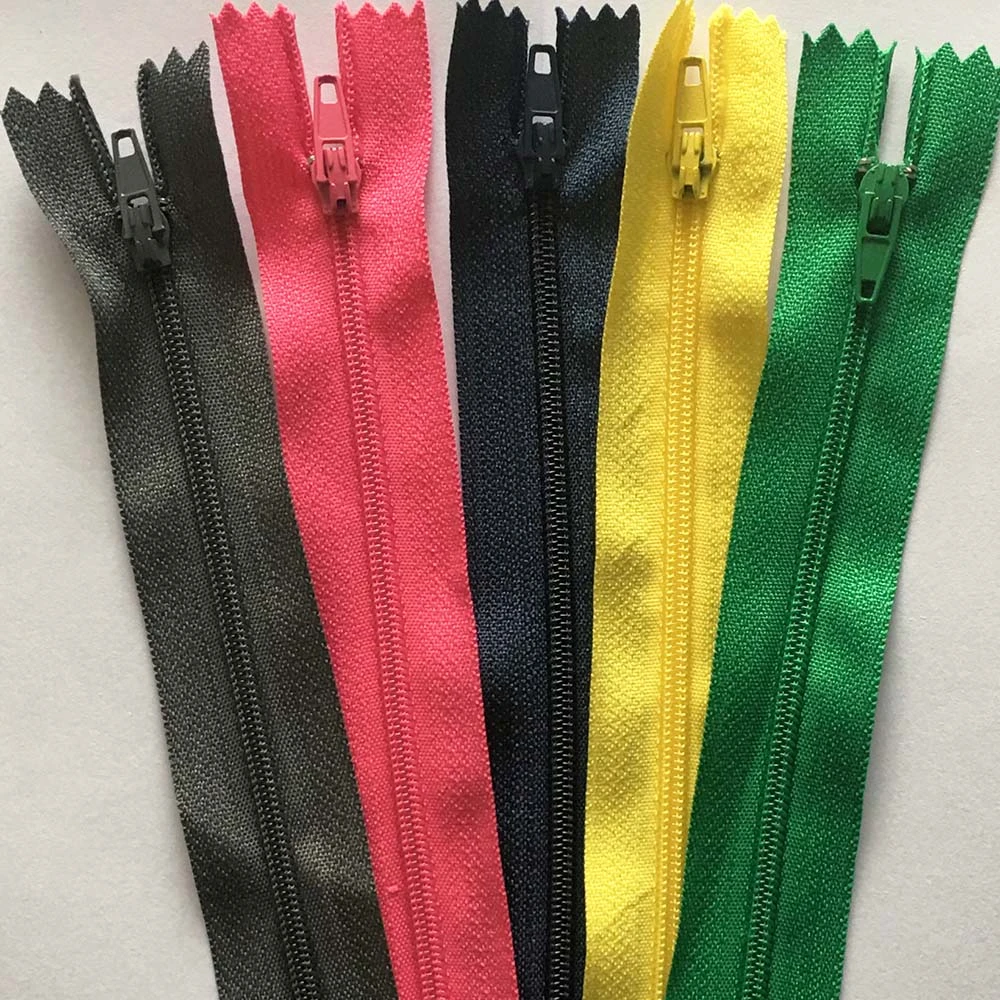10pcs (4.8~24 Inch) 12 Cm - 60 Cm Nylon Coil Zippers For Tailor Sewing ...