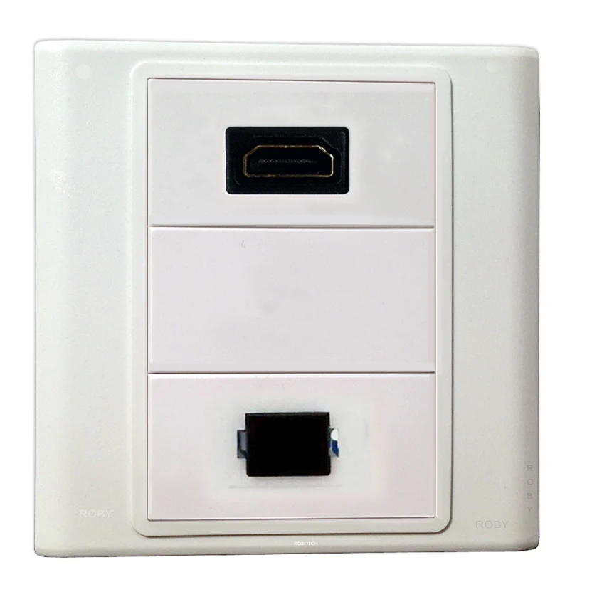 FacePlate-Outlet-Cover-HDMI-SC-Simplex-Keystone-Multimedia-Audio-Video ...