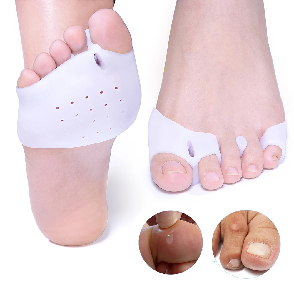 2pcs Forefoot Pads Spreader For Bunion Corns Overlapping Toe Separator ...