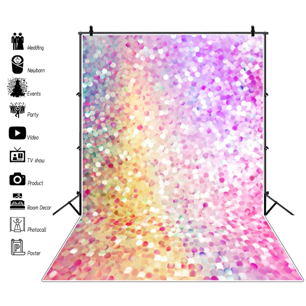 Laeacco-Glitters-Sequins-Backdrops-Shining-Spots-Light-Bokeh-Dreamy ...