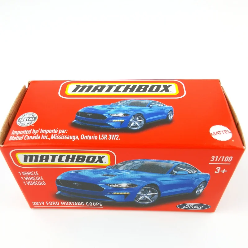 Matchbox 1:64 Scale 2019 Mustang Coupe Mattel Diecast Push & Pull Toys ...
