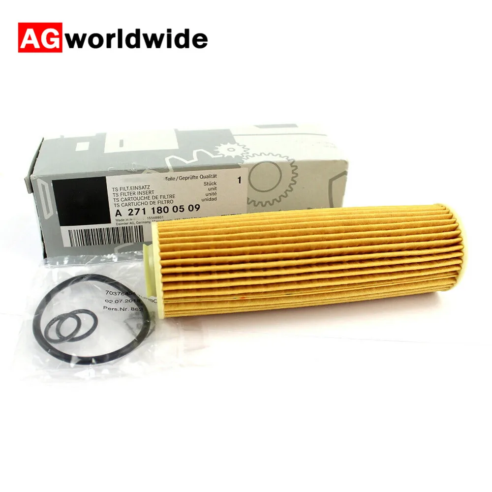 A2711800509 엔진 오일 필터 키트 #2711800509, 메르세데스 벤츠 W204 C250 R172 SLK250 ...