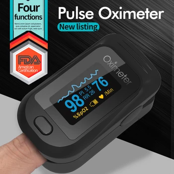 KIUZOU Finger Pulse Oximeter OLED Blood Oxygen Saturation Heart Rate ...