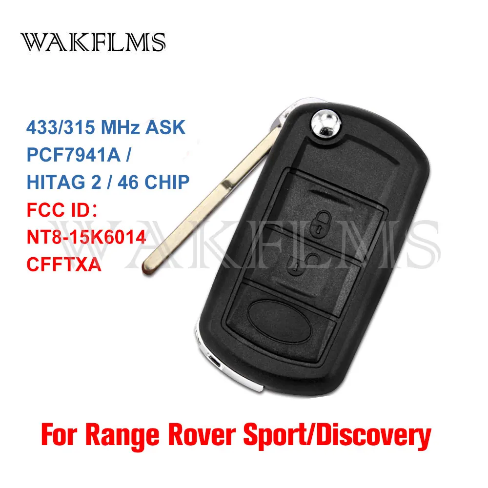 Battery Replaceable For Land Rover LR3 Range Rover Sport Discovery 3 433 or 315 ID46 Flip Remote Car Key Fob NT8 15K6014CFFTXA AliExpress