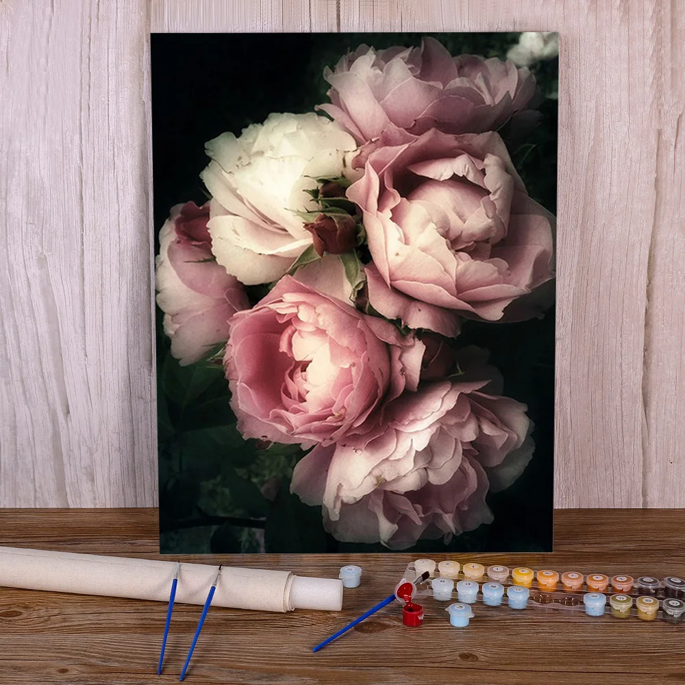 Acrylic Paintings Of Rose Flowers