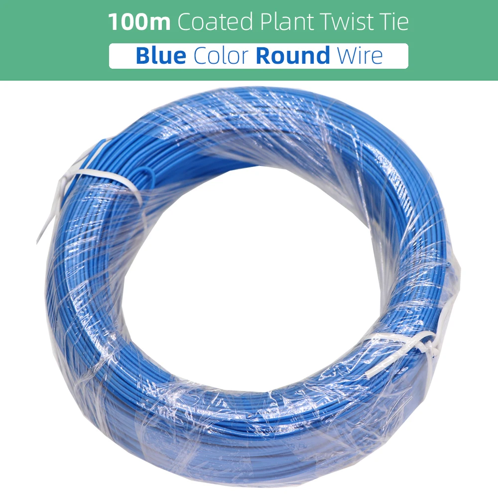 Tuteur Plante,fil de jardin rond enduit coloré,100M (328 FT),fil de ...