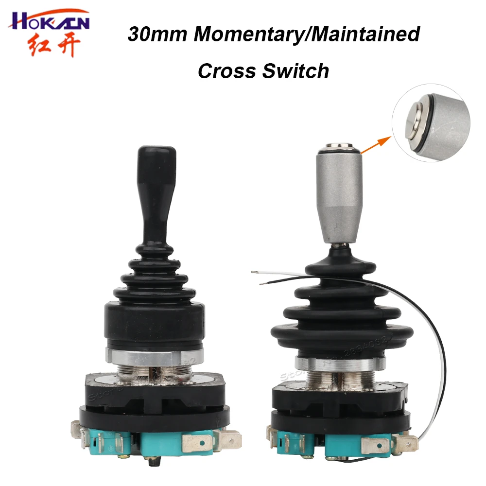 30mm Joystick Switch With Push Button Switch 4 Position Momentary ...