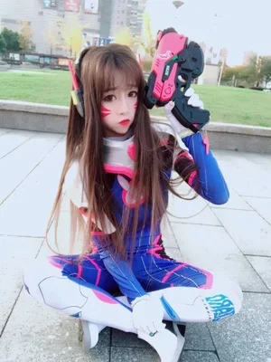 Overwatch D.Va Cosplay Hoodie Adult Costume - AllCosplay.com