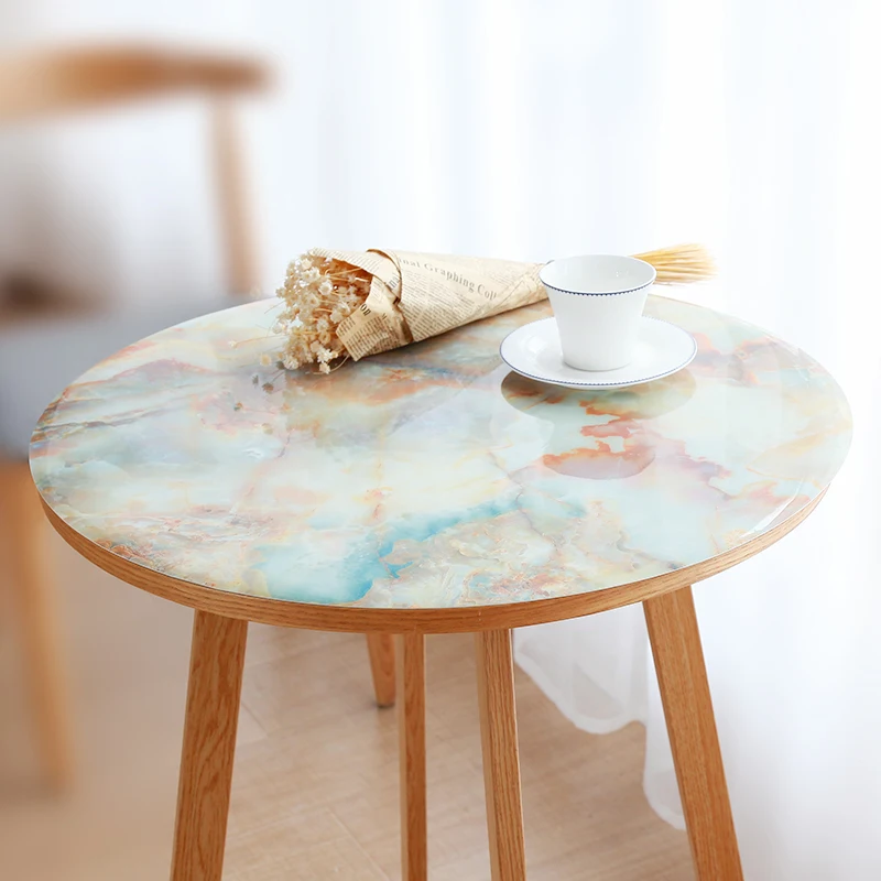 2022-New-Marble-Tablecloths-Round-Pvc-Plastic-Silicone-Soft-Glass ...