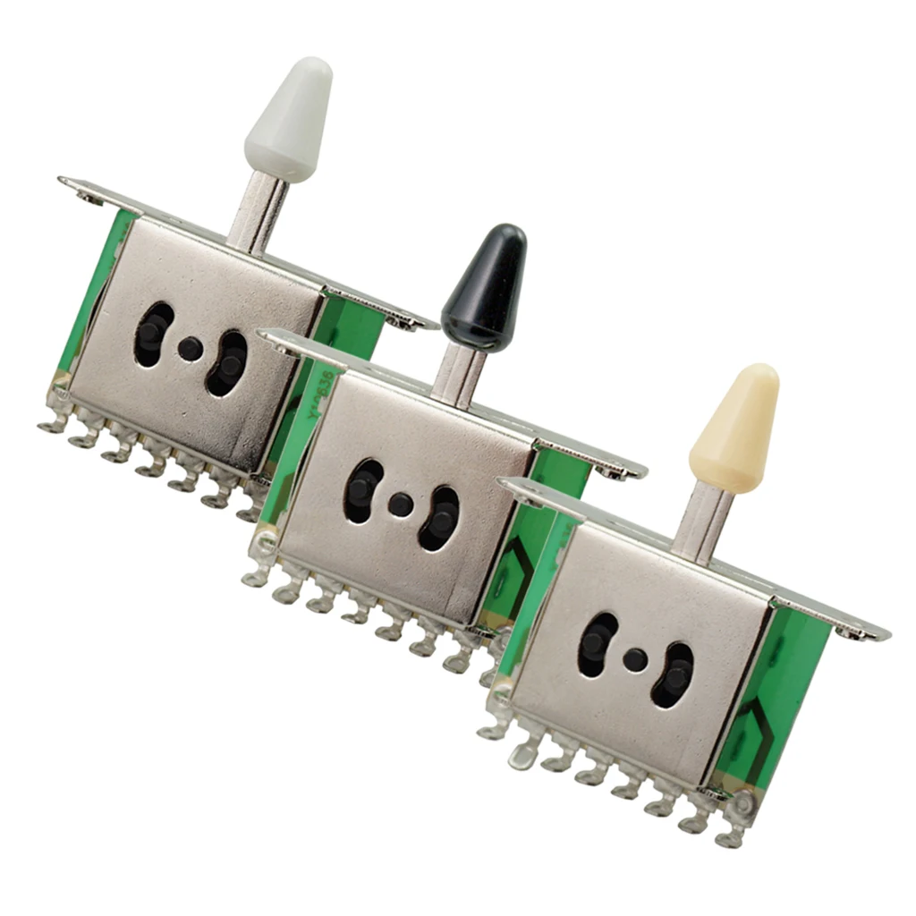 3/5 Way Guitar Pickup Selector Switch with Knob Tip Cap for Fender ...