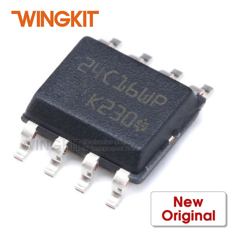 10PCS M24C16 WMN6TP SO8N M24C16 WMN M24C16 W M24C16 M24 / 24C16WP SO 8N 16Kbit Serial I2C Bus ...