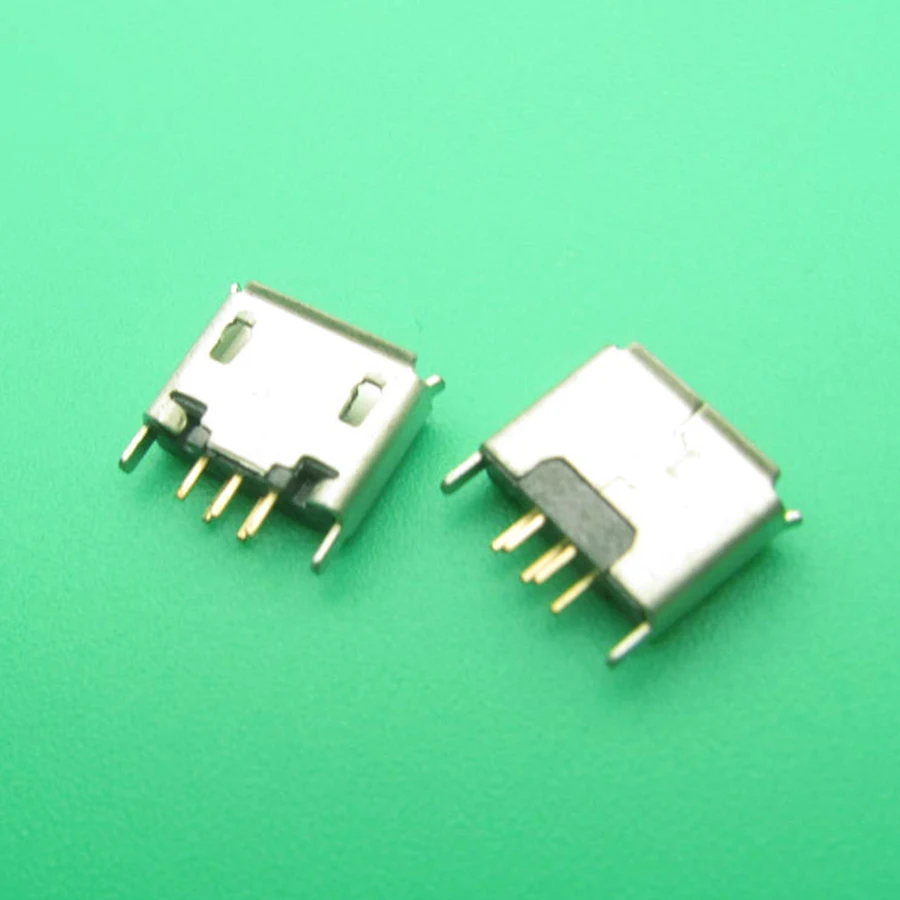100pcs แนวตั้ง MICRO mini USB 5PIN หญิงที่นั่ง 180 องศาแจ็ค 5P Direct ...