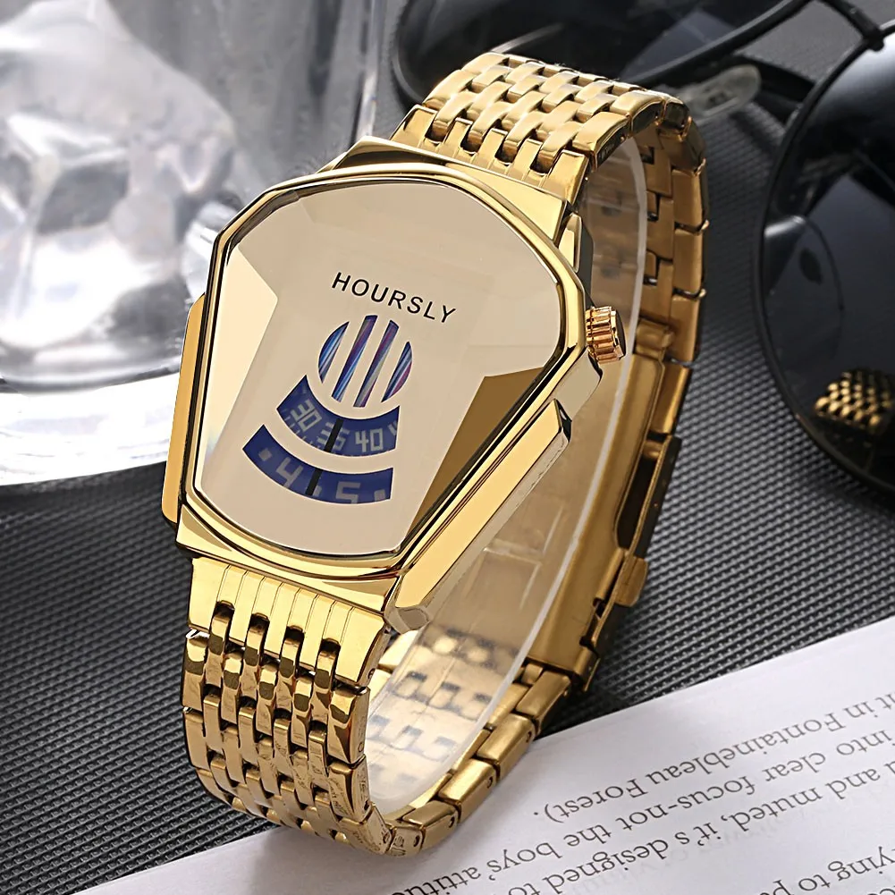 Luxury Locomotive Watch HOURSLY Brand Trend Cool Men's Wrist Watch ...