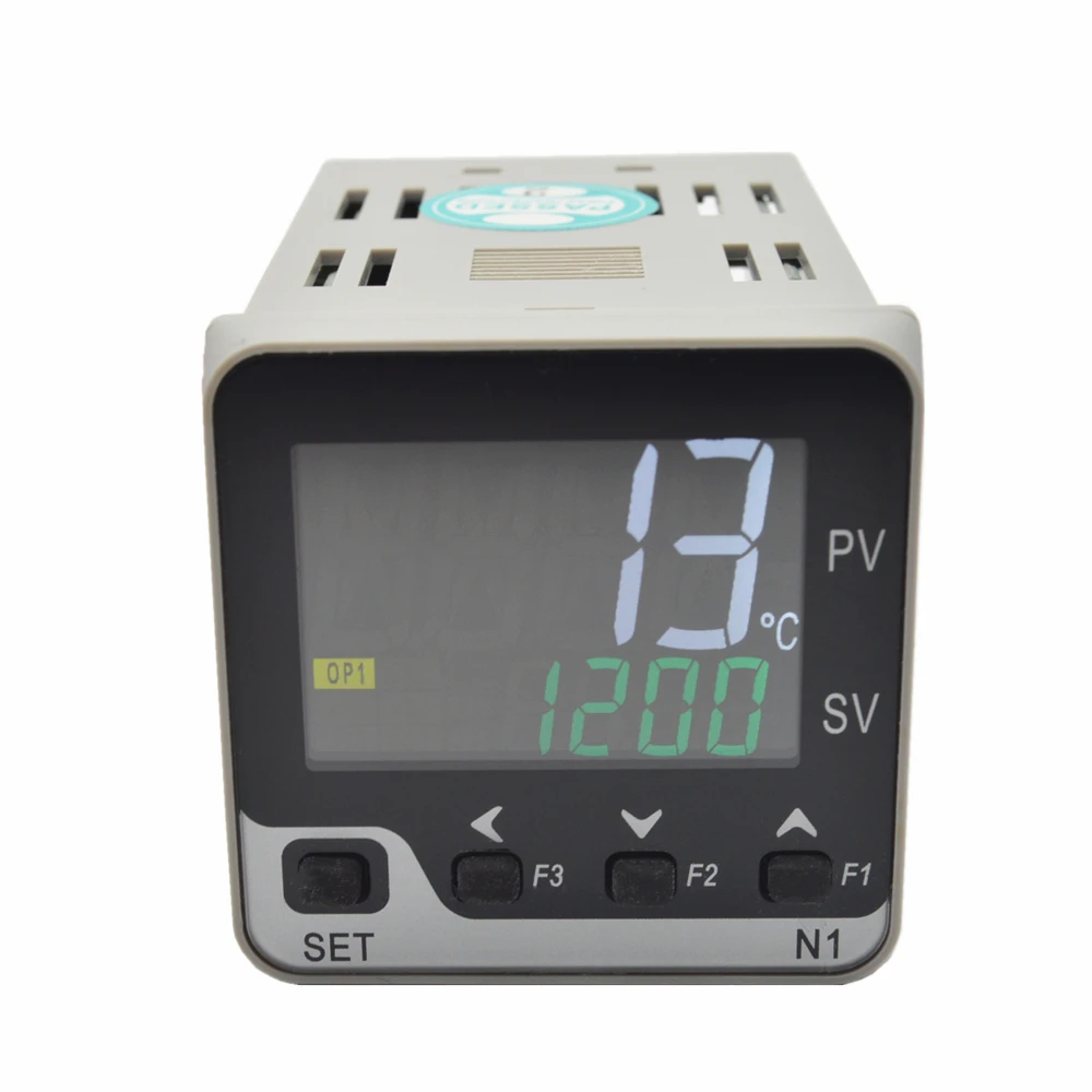 48x48mm AC 100 240V Thermostat TC/RTD Input LCD Intelligent Digital PID Temperature Controller ...