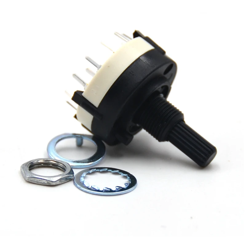 4 Pole / 3 Way Rotary Switch Solder Terminal Band Selector Rotary ...