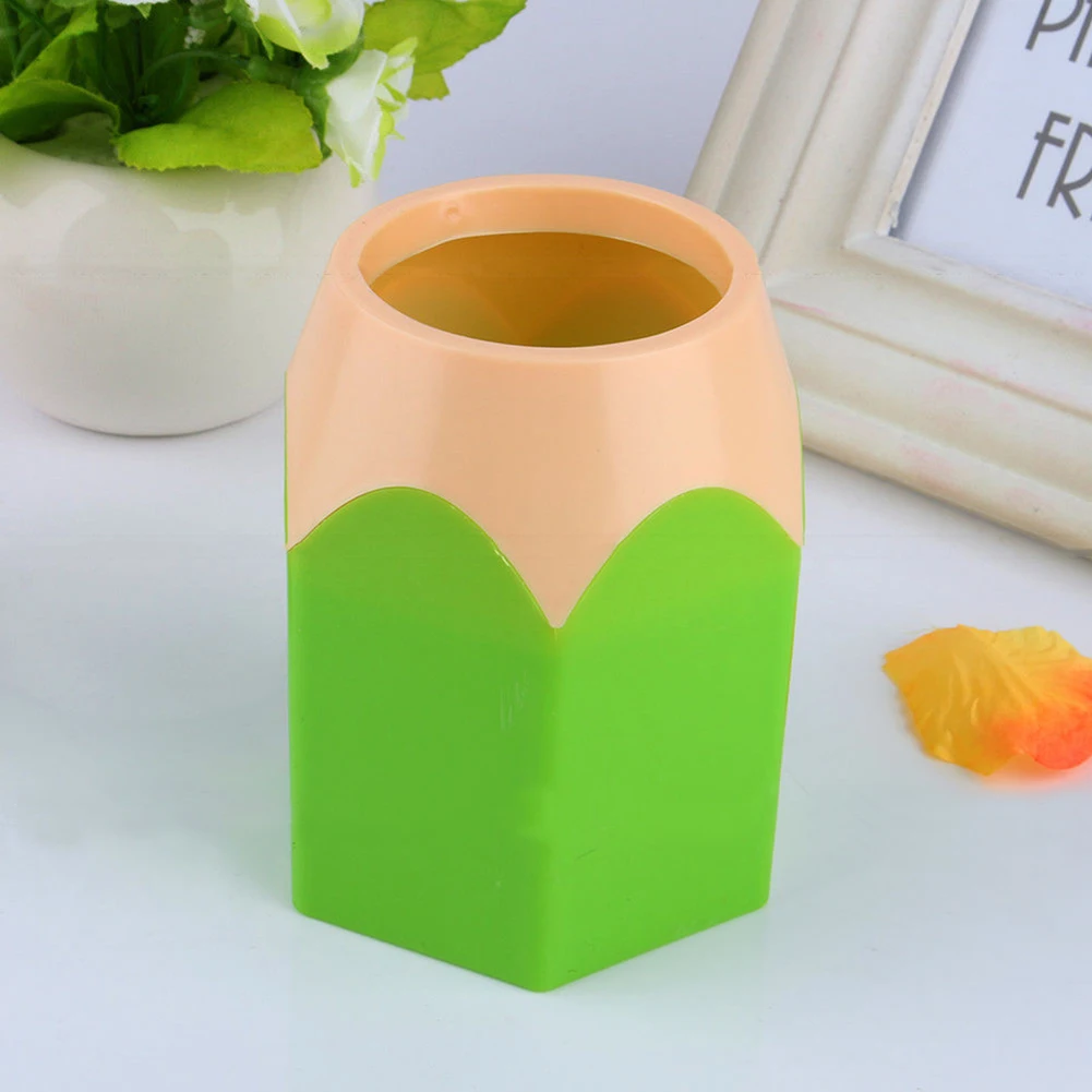 POT A CRAYON,Bleu--Porte brosse de maquillage créatif, Pot à crayons ...