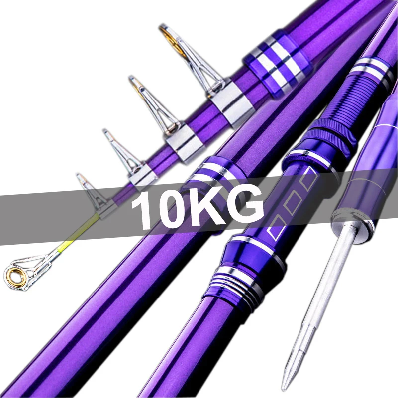 2021 New Telescopic Portable Sea Pole 2.1m,2.4m,2.7m,3.0m,3.6m Fishing ...