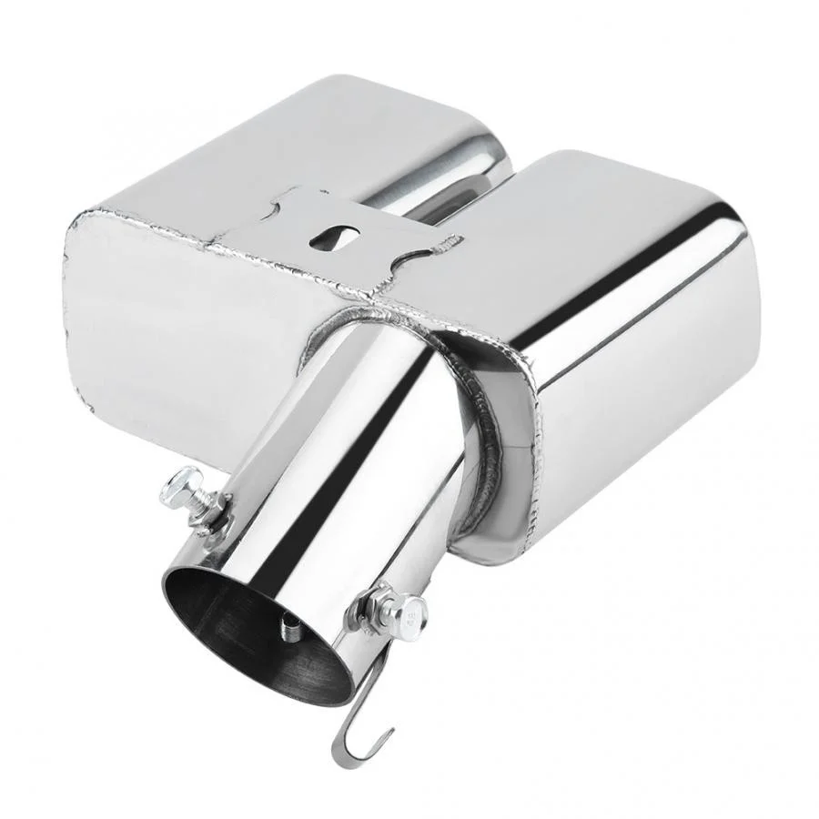 Stainless Steel Car Dual Outlet Exhaust Pipe Muffler Tip Rear Tail ...