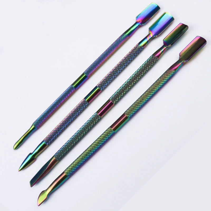 Color titanium steel push dead skin push Fashion Design Double Head ...