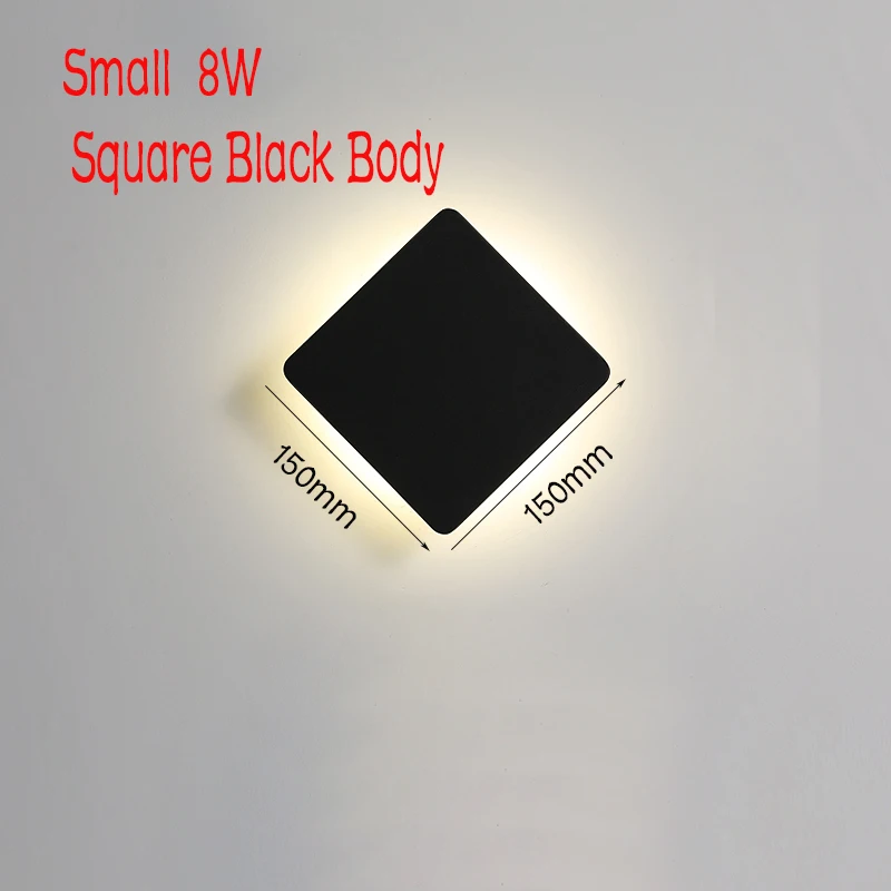 Round/Square LED Wall Indirect Lighting Fixtures - Lighting4Home