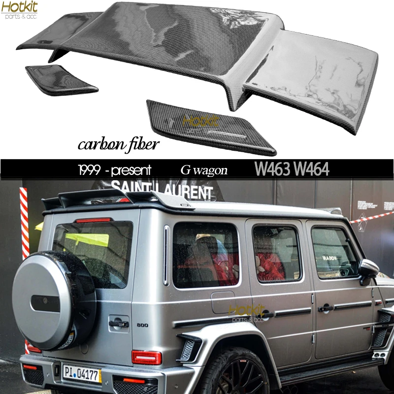 Carbon Fiber Rear Roof Spoiler Car Wing For Mercedes Benz 1999 - 2022 G ...