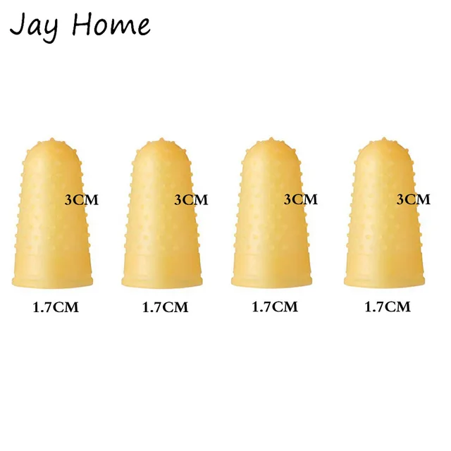 4/8PCS Rubber Fingers Tip Fingers Covers Rubber Finger Pads Grips Thick ...