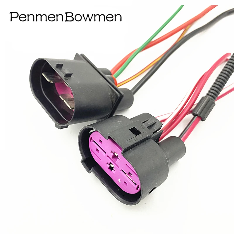 4Pin Auto Sensor Electronic Connector Wiring Harness Fan Socket For ...