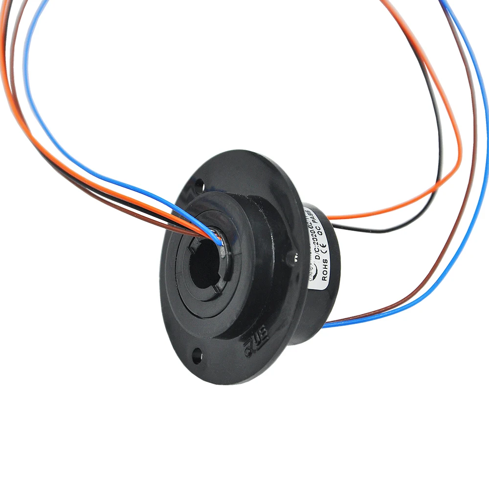 Electrical Slip Ring 10mm Hole Slip Ring - 4 Channel 2A Conductive ...