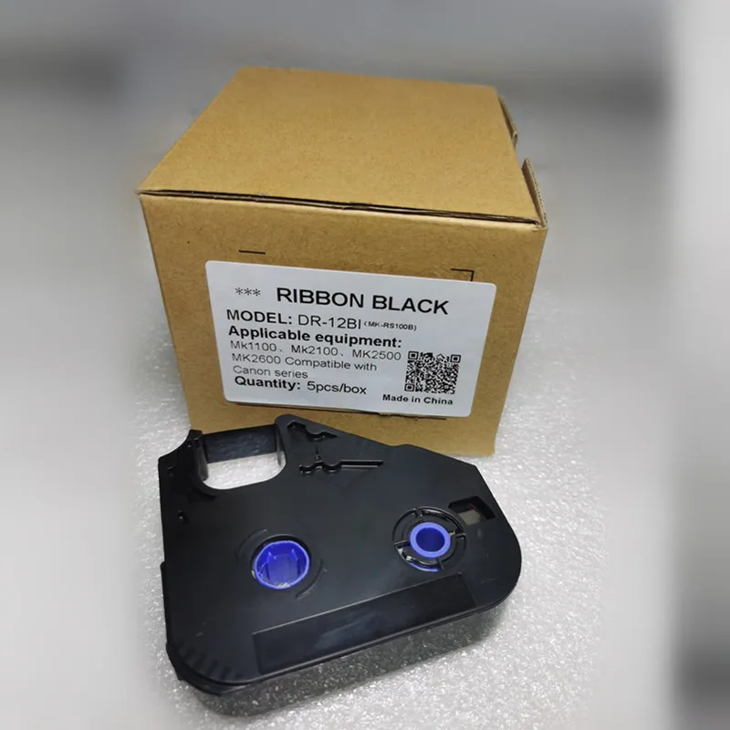 Ink Ribbon Cassette Dr-12bi Black Cartridges For Pvc Tube Printer ...