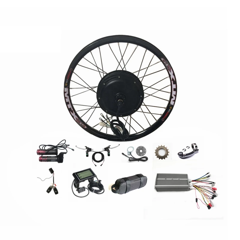 3000w 150mm Dropout Electric Bike Conversion Kit 72V 3000w EBike ...