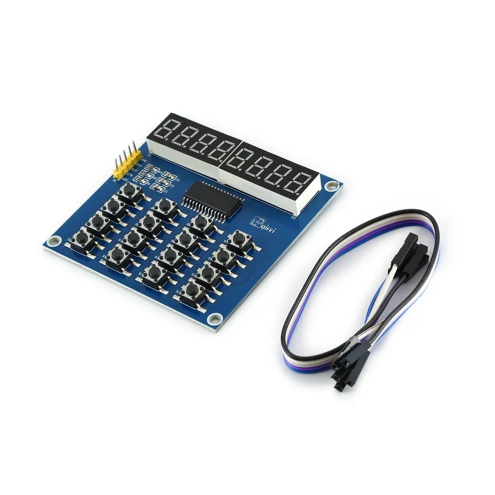 LED Display 16 Keys Buttons 8 Bit Digital Tube Module Board 3 Wire ...