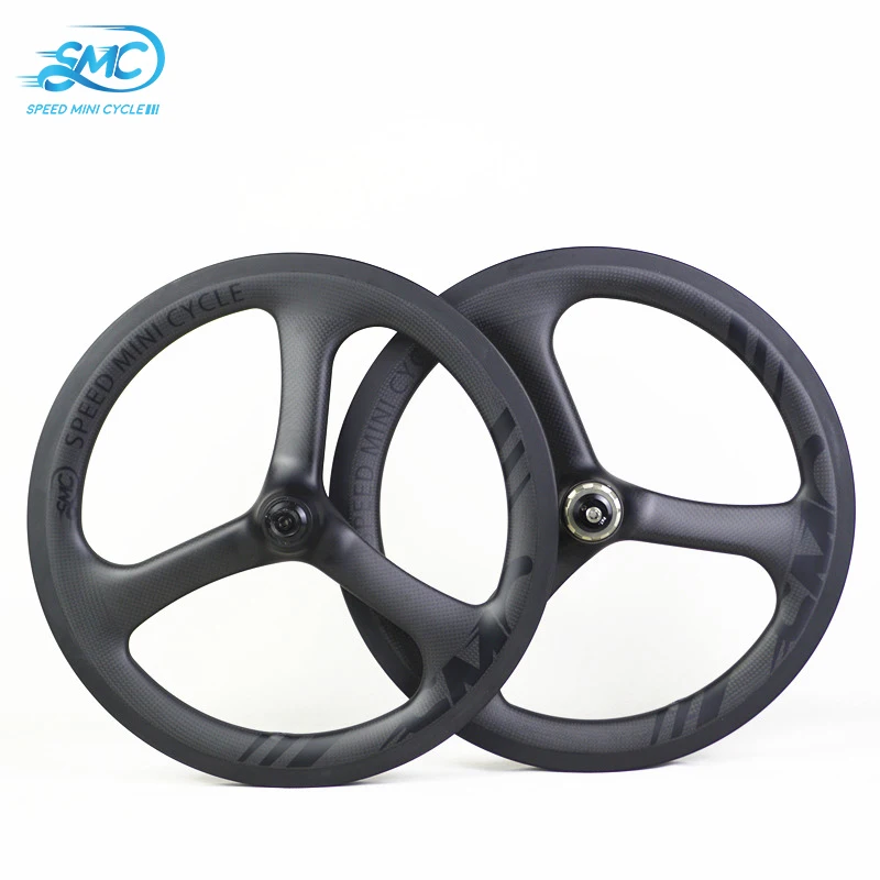 SMC 16inch 349 Tri Spoke Bike Wheel With Hubsmith Ceramic 2/3/4speed ...