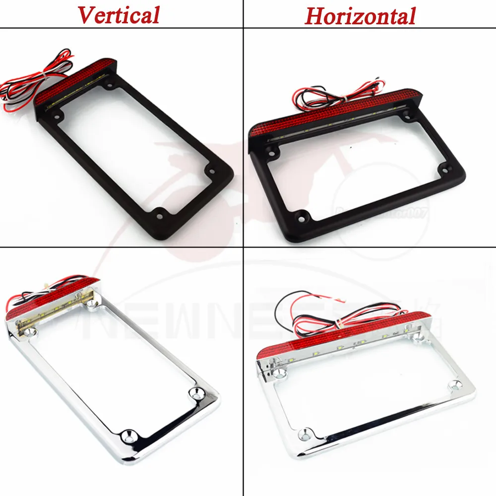 Universal-Aluminum-Motorcycle-4-7-led-Reflector-License-Number-Plate ...