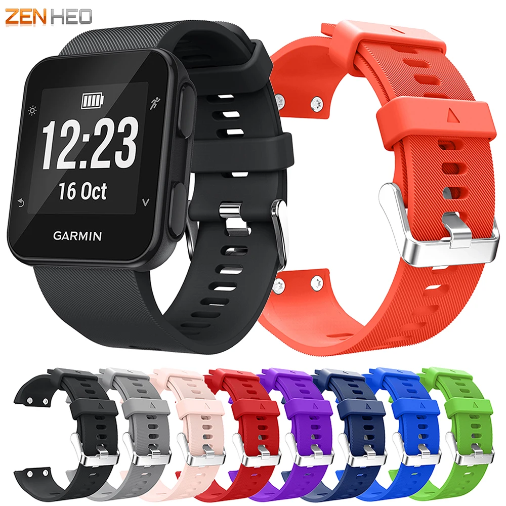 Silicone-Wrist-Strap-For-Garmin-Forerunner-35-Smart-Watch-Band ...