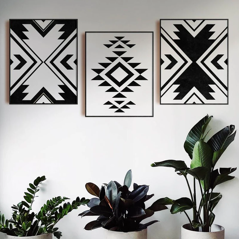 Black And White Tribal Prints