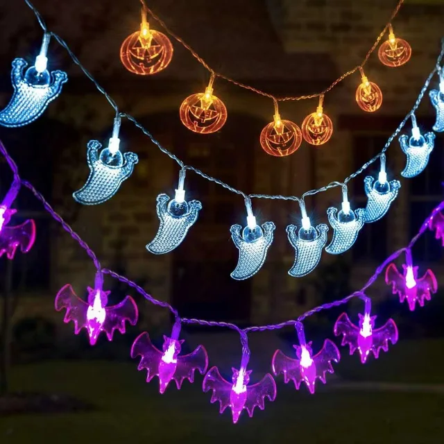3 Pack Halloween String Lights Halloween Decorations Led Lights Battery ...