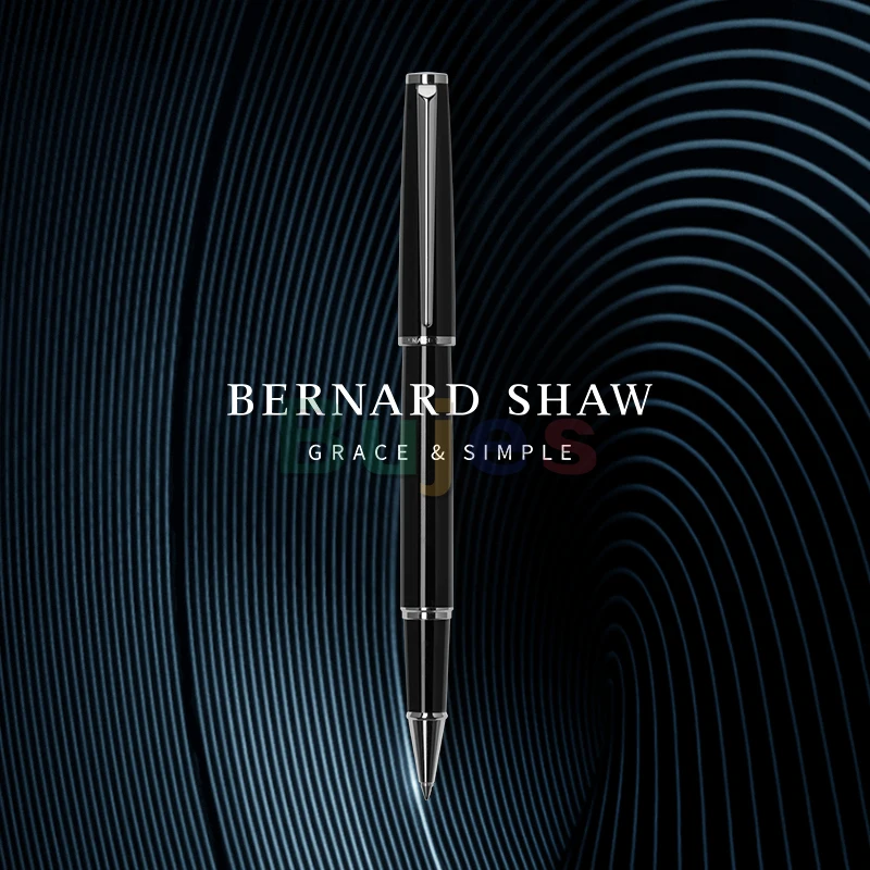 Bernard-Shaw-Obsidian-Black-Silver-Ballpoint-Pen-Stunning-Luxury-Pen ...