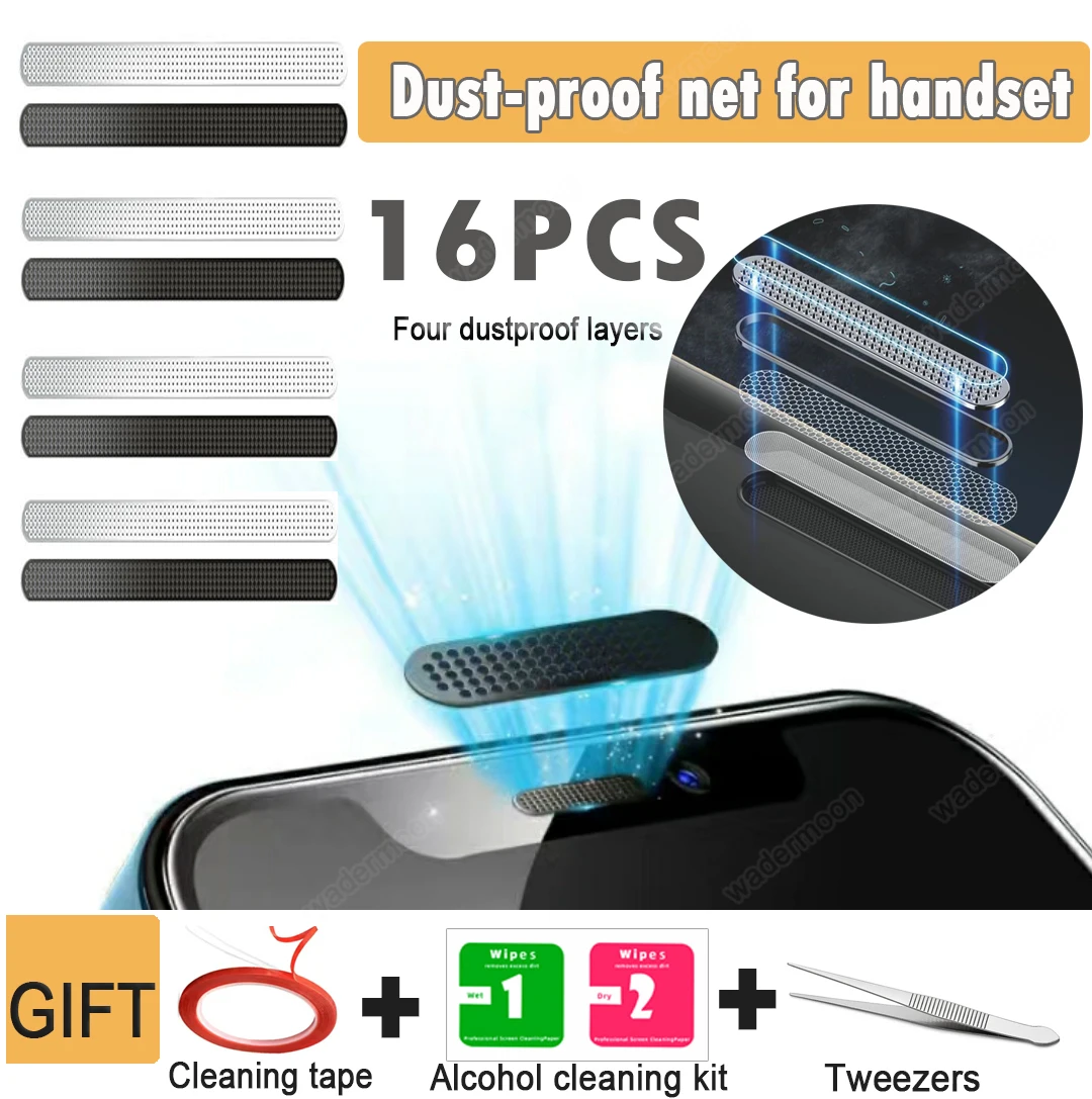 Phone-Earpiece-Dust-proof-Net-Speaker-Dust-Cover-Metal-Handset-Clean ...